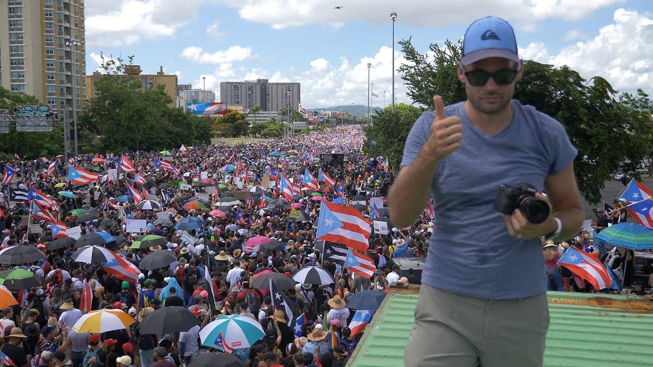 Photographing Puerto Rico's Largest Protest Ever - YouTube