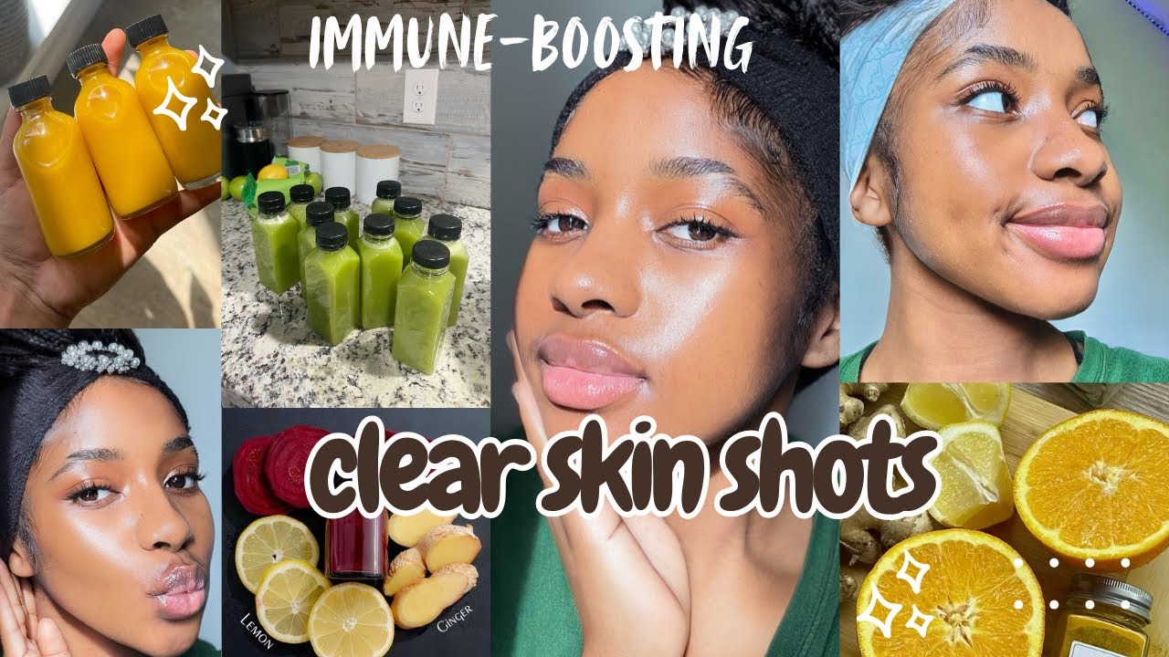 CLEAR SKIN Shots! & Herbal Glow up Drinks to boost your immune system ...
