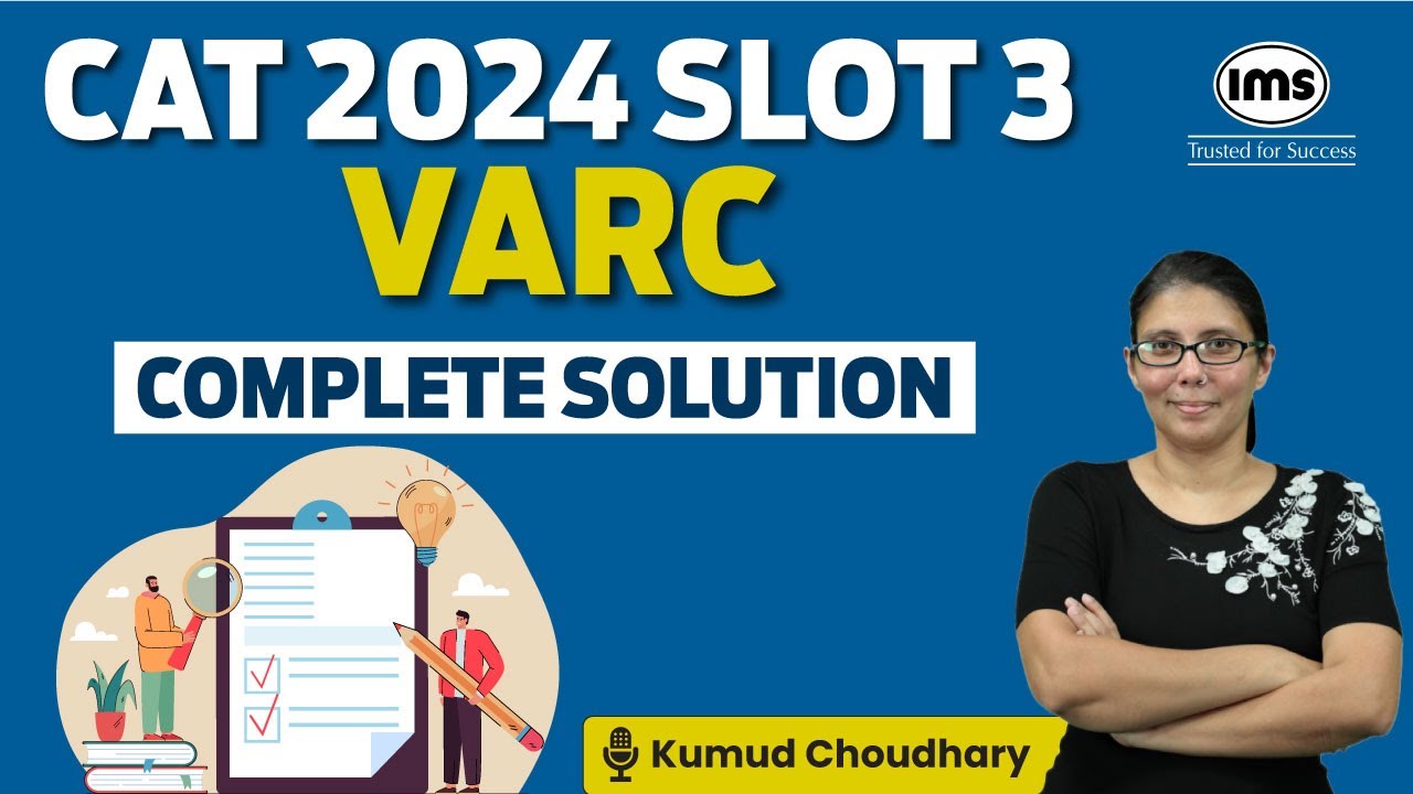 CAT 2024 Slot 3 VARC Solution | CAT 2024 Slot 3 Solved Paper | CAT 2024 ...