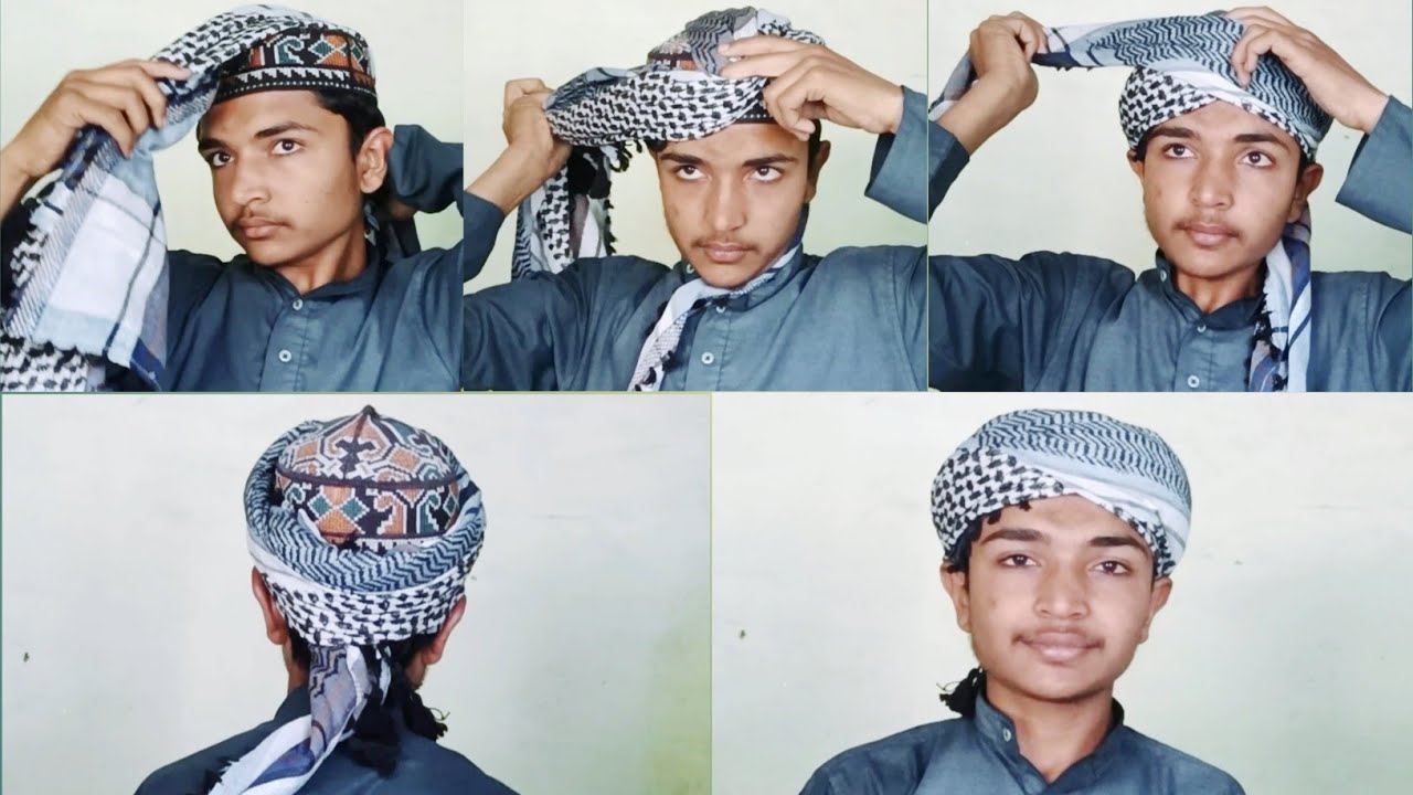 How to tie Beautiful Sufi Amamah Turban | Amamah Sharif Tutorial ...