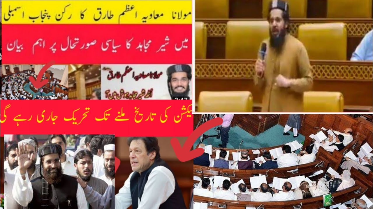 Muhammad muavia azam tariq punjab assembly|molana muavia azam tariq new ...