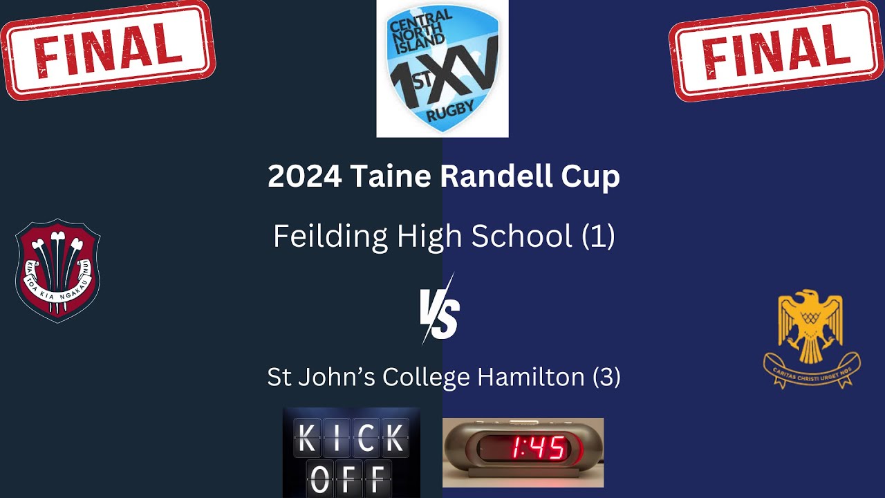 2024 Central North Island 1st XV - Final Feilding High School vs St ...