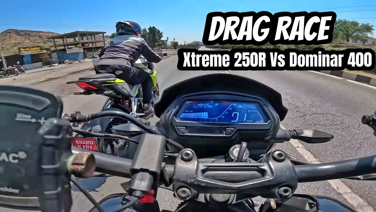 NEW HERO XTREME 250 VS DOMINAR 400 DRAG RACE | GAMECHANGER!! - YouTube