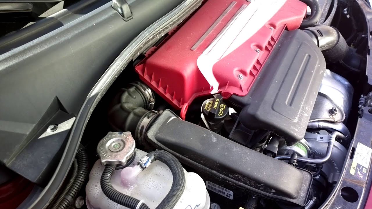 2013 Abarth Engine Bay - YouTube
