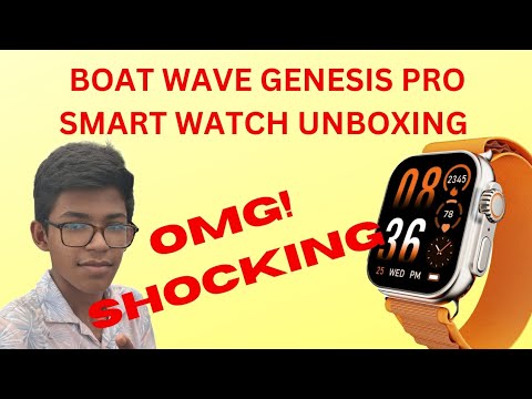 BOAT WAVE GENESIS PRO SMART WATCH UNBOXING AND REVIEW - YouTube