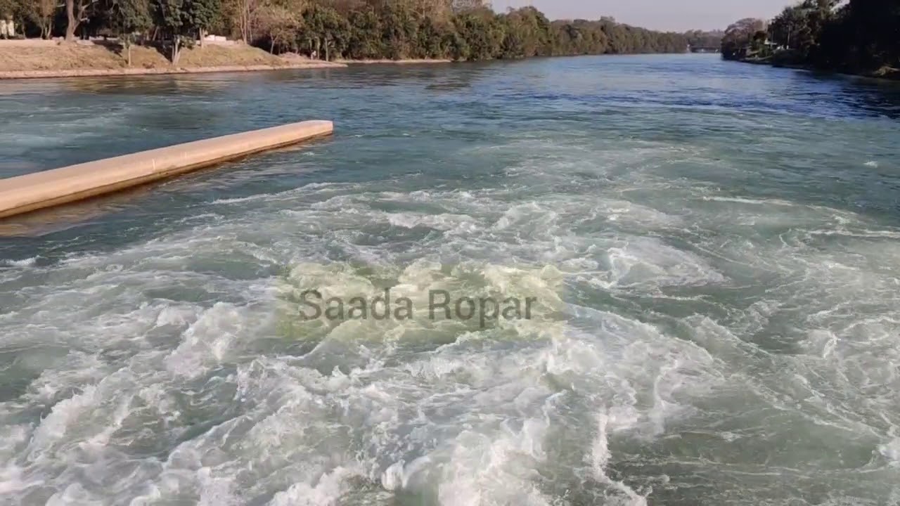 A Sunny day on beautiful satluj river view at Ropar - YouTube