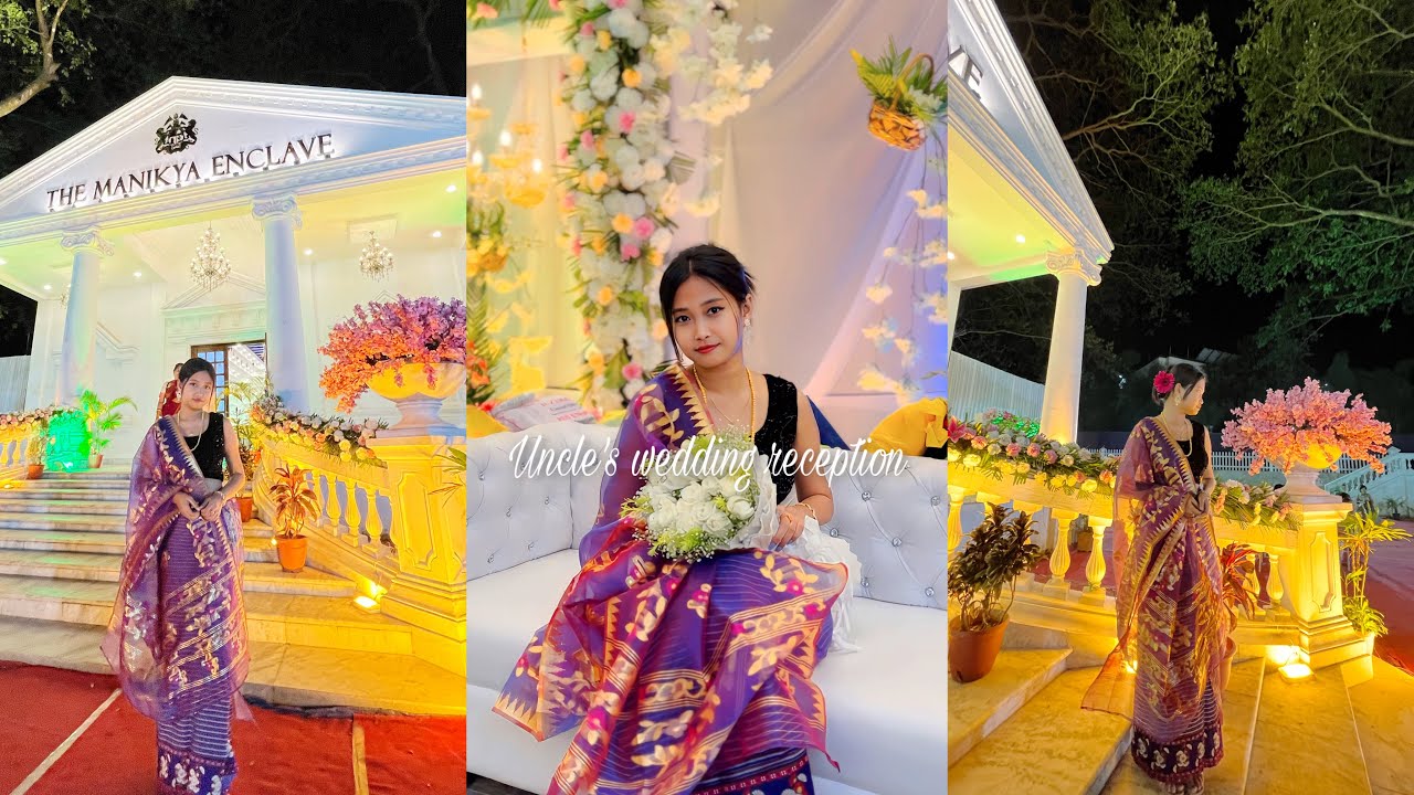 Reception vlog I wore Manipuri traditional dress Agartala - YouTube