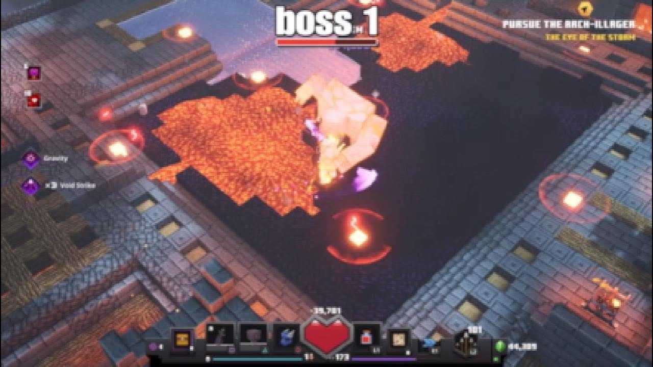 Beating the final level on Minecraft dungeons - YouTube