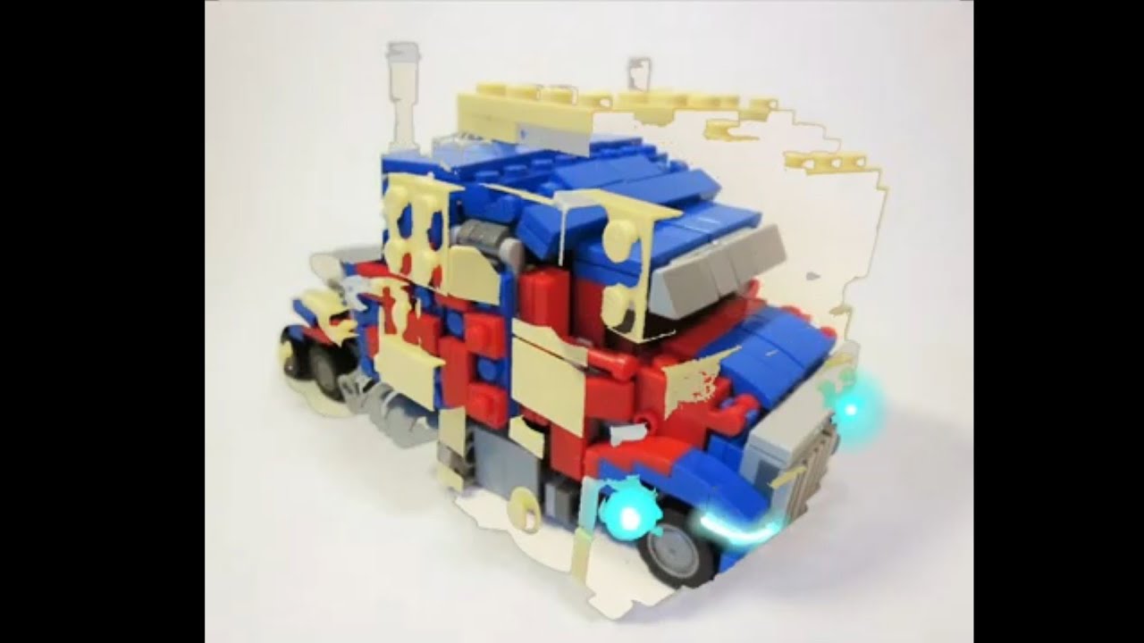 Lego TRANSFORMERS AOE Optimus Prime scan his Marmon HDT AC 86 truck to ...