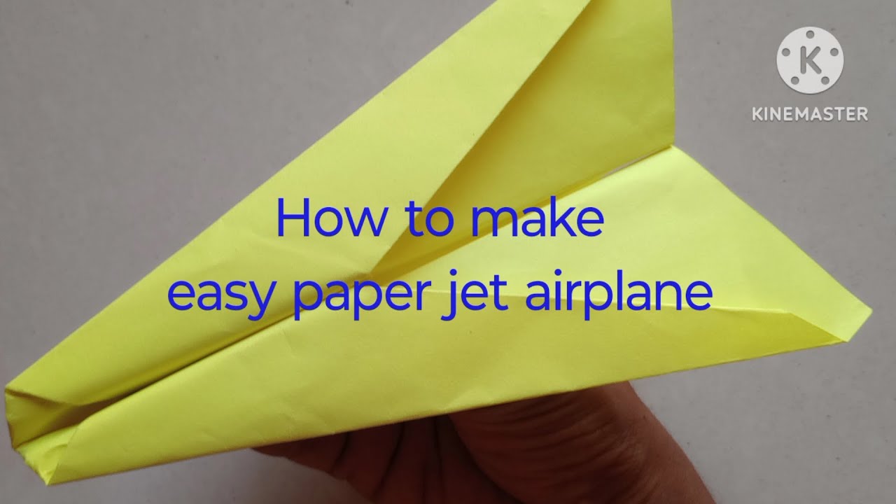 How to make paper jet airplane||paper craft ideas for beginners||easy ...