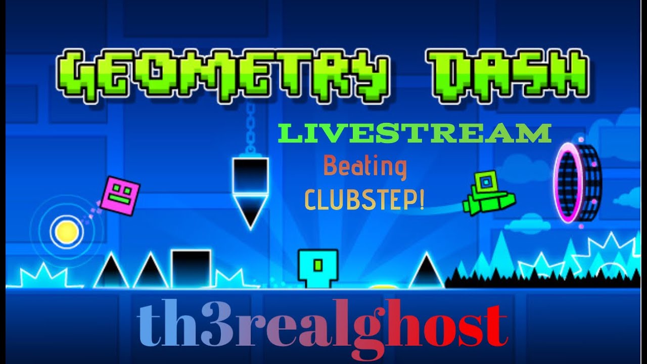 GEOMETRY DASH LIVE: BEATING CLUBSTEP! GO AT UFO - YouTube
