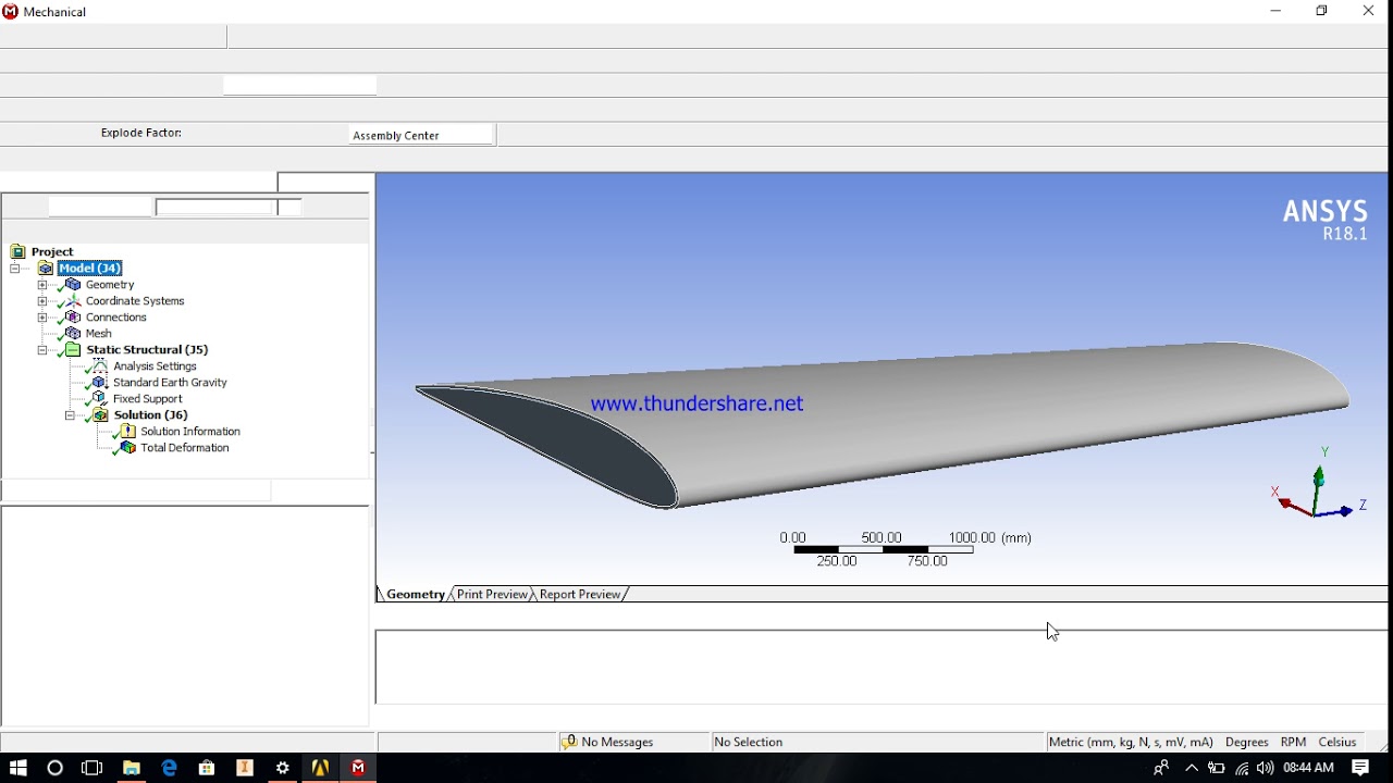 AIRCRAFT WING ANALYSIS PART 3 ( STATIC STRUCTURAL ANALYSIS ) - YouTube
