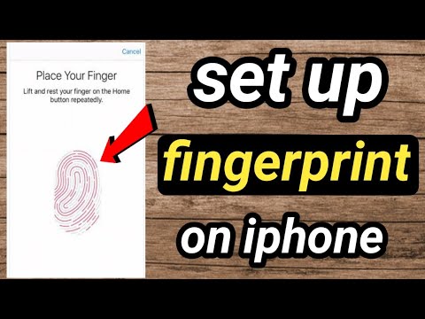How to set up fingerprint on iphone /touch ud set up for iphone - YouTube