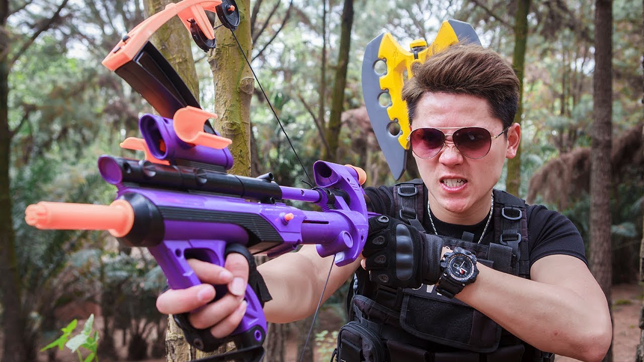 LTT Game Nerf Guns : Special police SEAL X use skill nerf Battle attack ...
