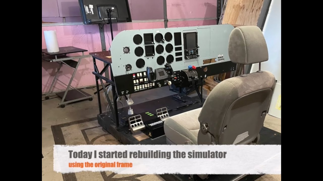 Old flight simulator (Frasca 142) rebuild - YouTube