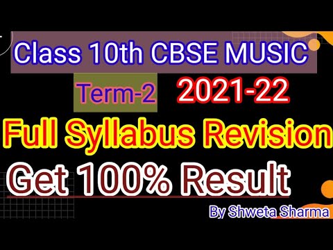 Class 10th CBSE Music Vocal Term-2 Full Syllabus Revision - YouTube