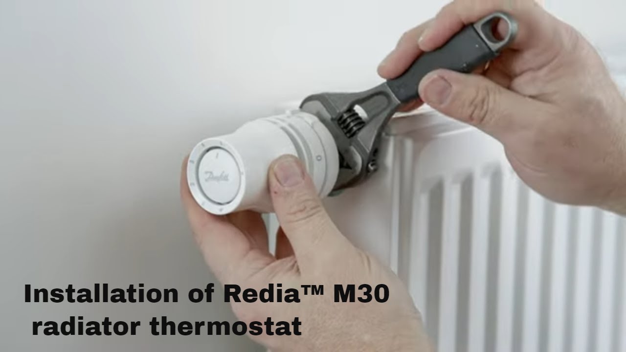 Installation of Redia™ M30 radiator thermostat - YouTube