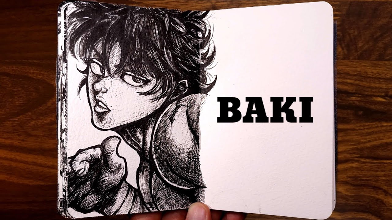 Drawing BAKI - BAKI HANMA - YouTube