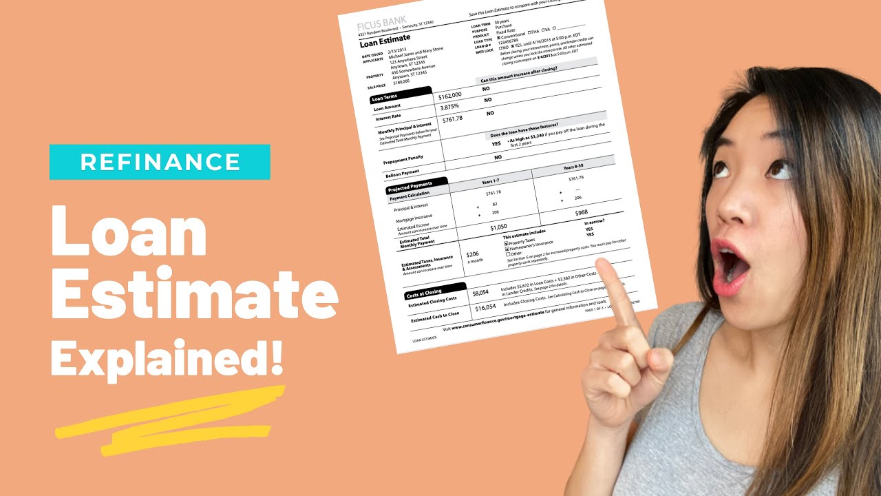Refinance Loan Estimate Explained! The Key Things You Need to Know ...