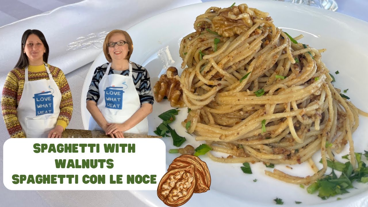 Spaghetti with walnuts / Spaghetti con le noce - YouTube