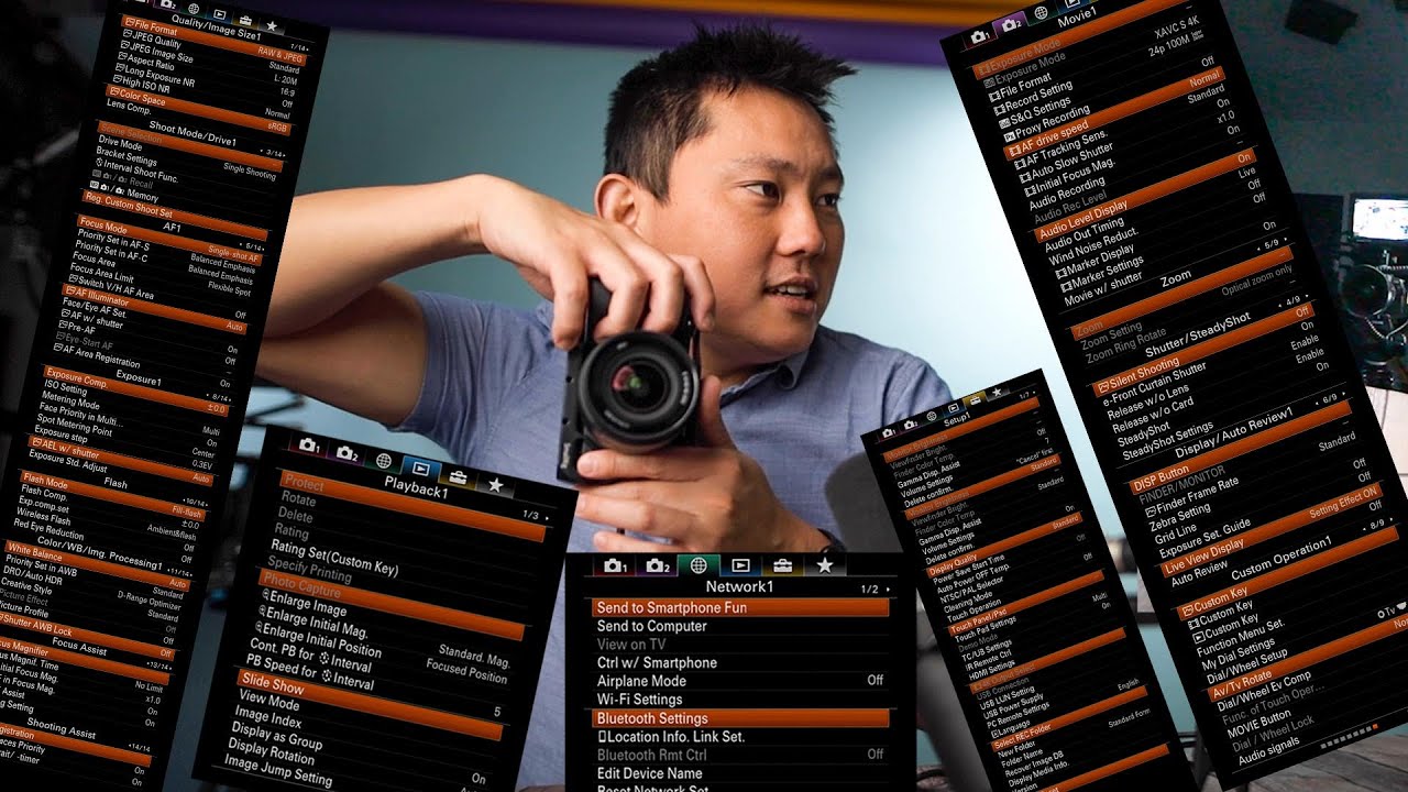 Going over EVERY option on a SONY Camera Menu - YouTube