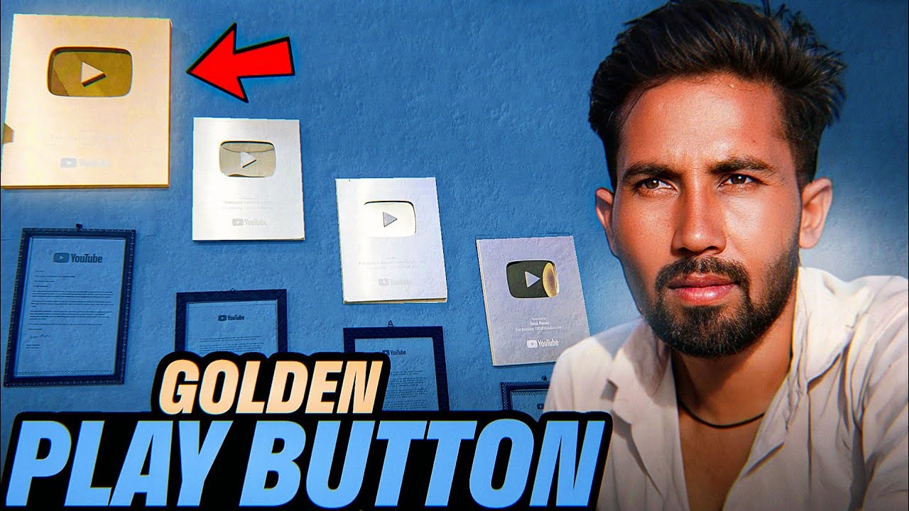youtube play button aply ho gaya #vlog #viralvideo #vlogger #youtube # ...