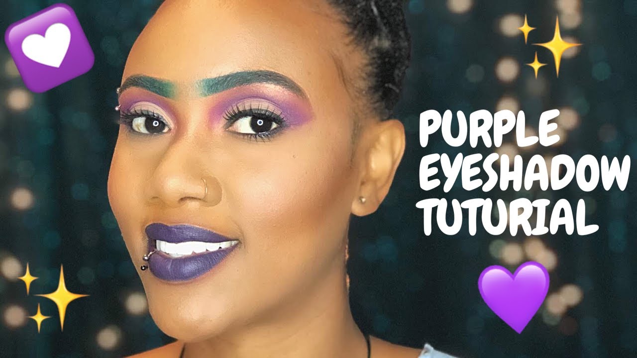 Purple Eyeshadow Tutorial | Cut Crease - YouTube
