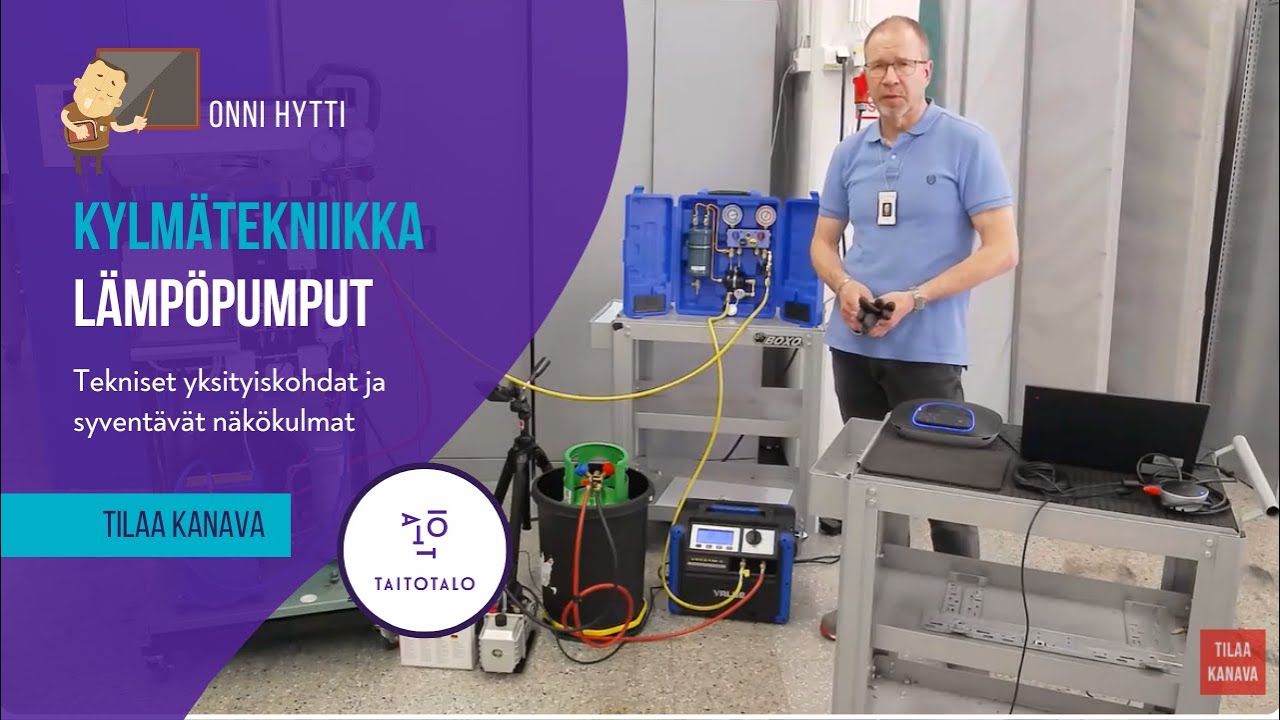 Kylmäaineen taltiointi - Push menetelmä | Onni Hytti, #11 - YouTube