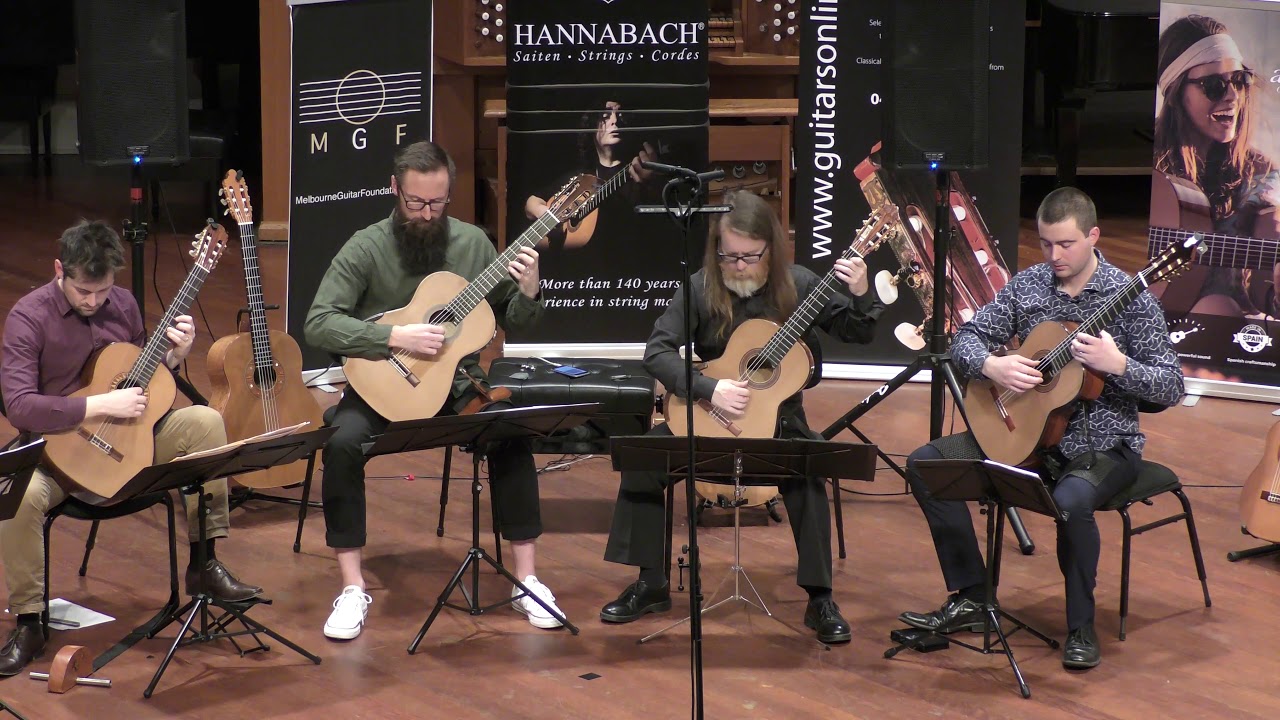 Electric Counterpoint performed by the Melbourne Guitar Quartet - YouTube