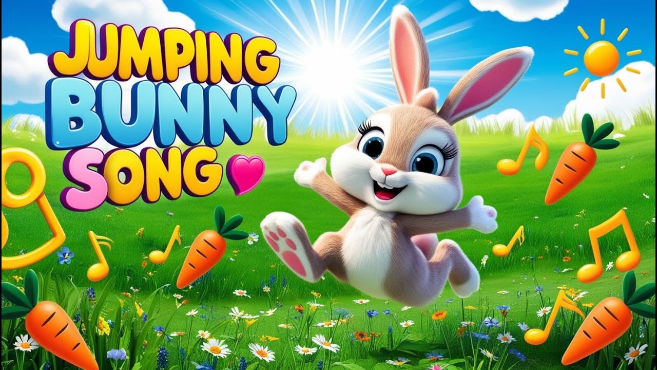 Jumping Bunny Song 🐰🎶 | Fun Kids Song | Baby Bunny Dance | Nursery ...