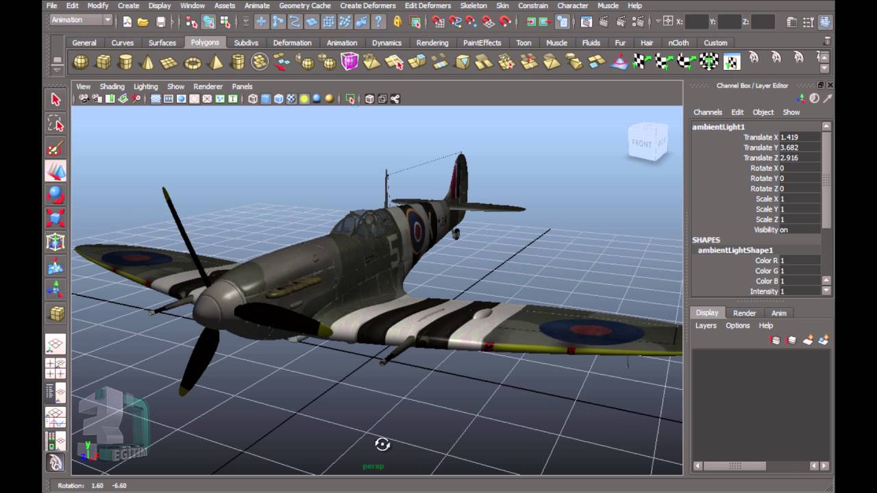Autodesk Maya 06-Shading Özellikleri Bölüm 16 - YouTube