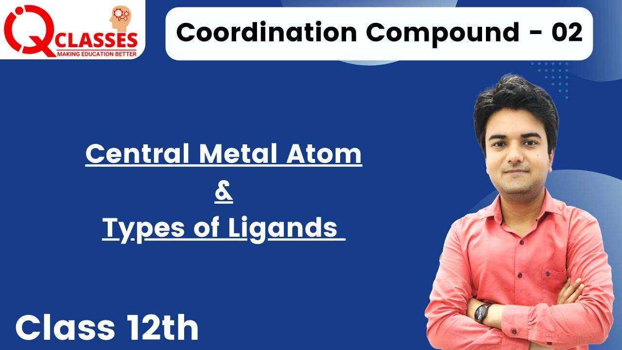 Coordination Compounds Class 12th | Central metal atom and Ligands | By ...