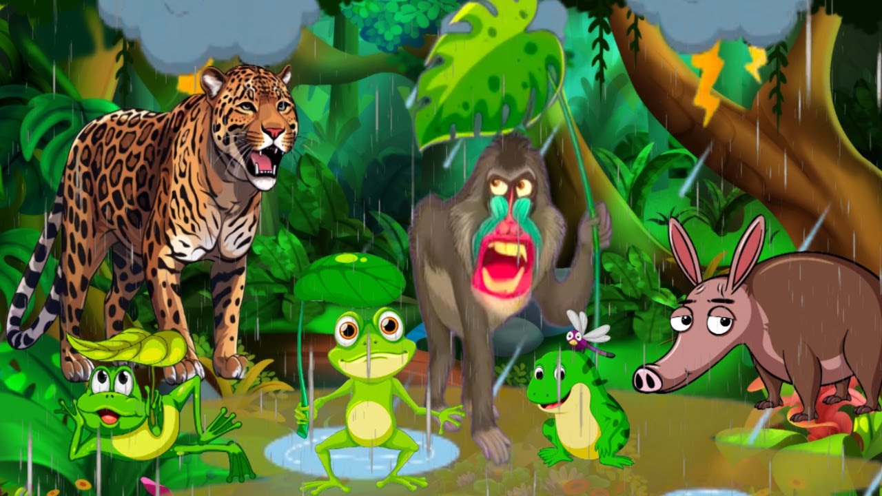 Animal Sounds Song | Wild Animals In The Rainforest | Animals Song For ...