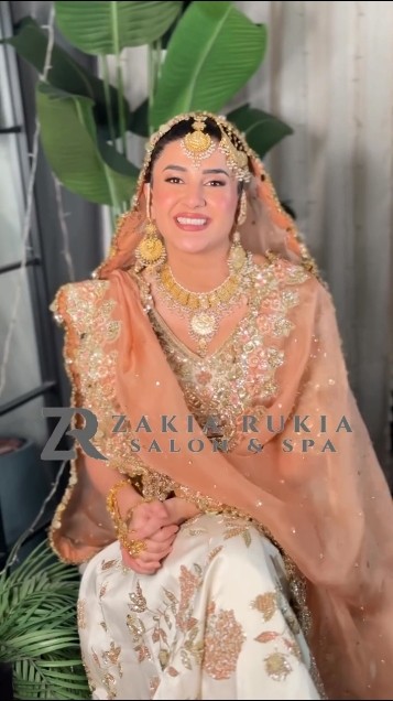 Zakia Rukia salon makeup bridal - YouTube