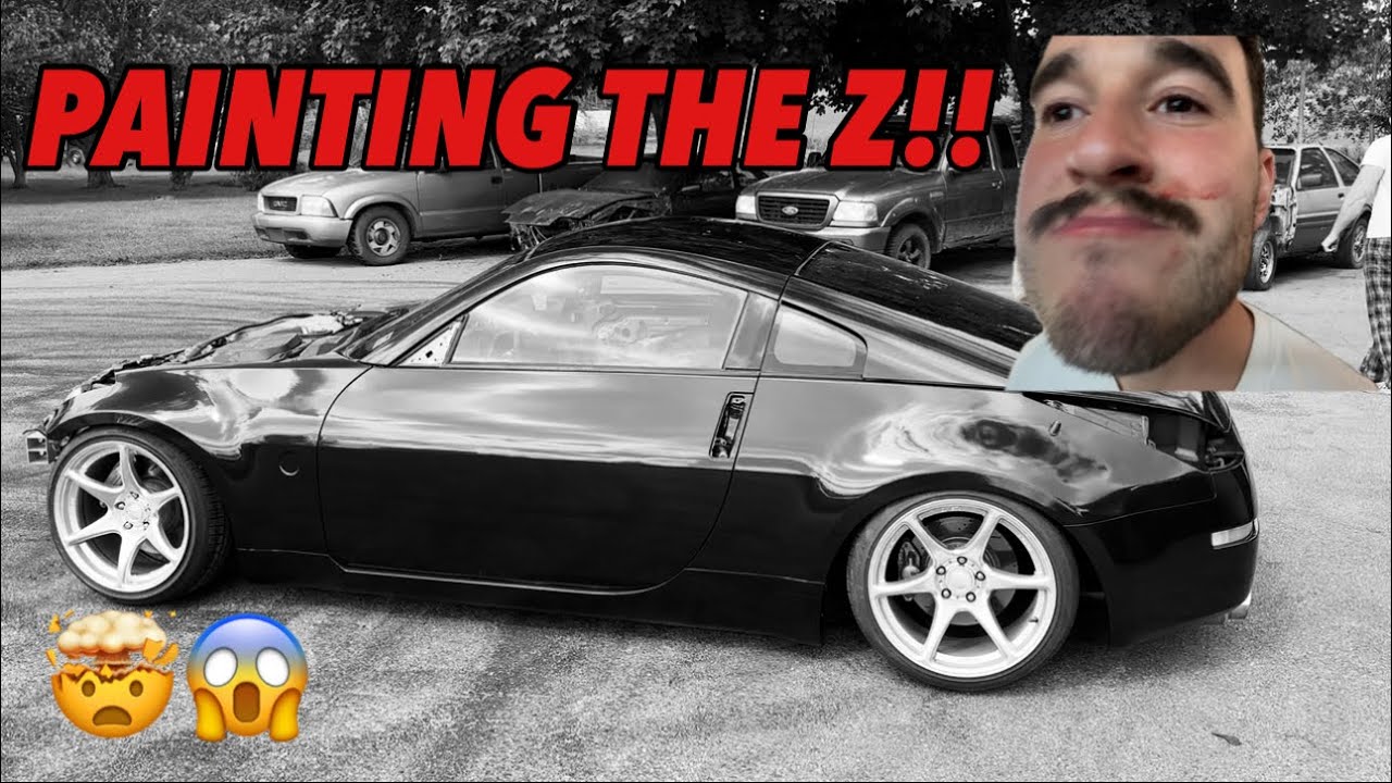 PAINTING NICKS 350Z !! - YouTube