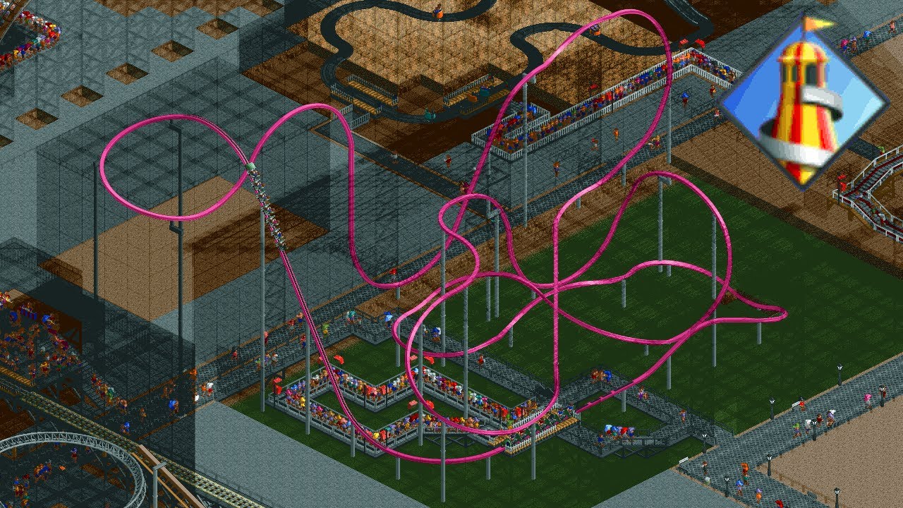 OpenRCT2 - Crush [RMC - New Single Rail Track] - YouTube