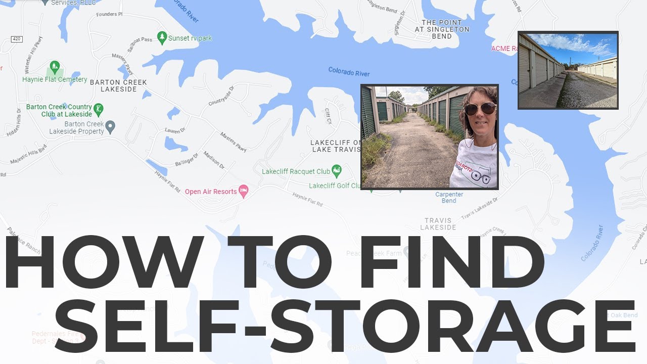Finding Self Storage Facility on Google Maps - YouTube