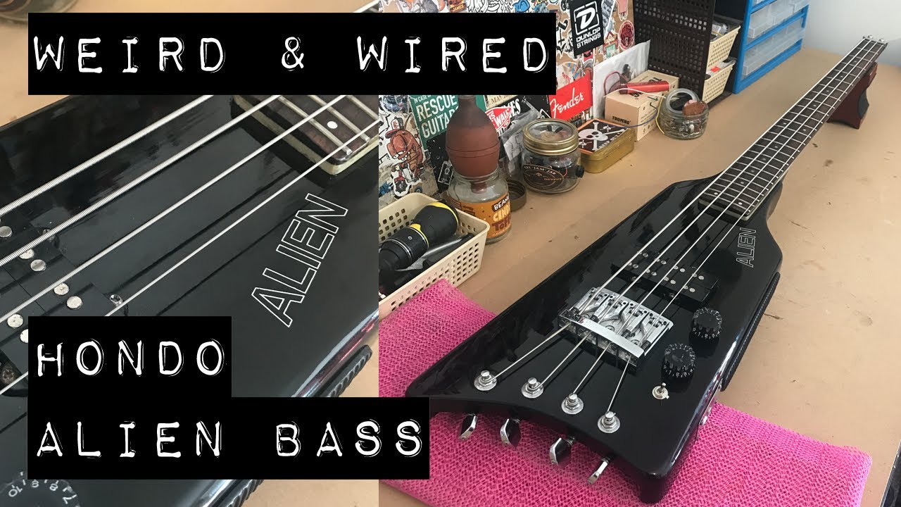 Hondo Alien Headless Bass - Weird & Wired - YouTube