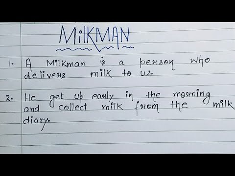 10 lines on Milkman in English|Essay on Milkman in English|Few lines on ...