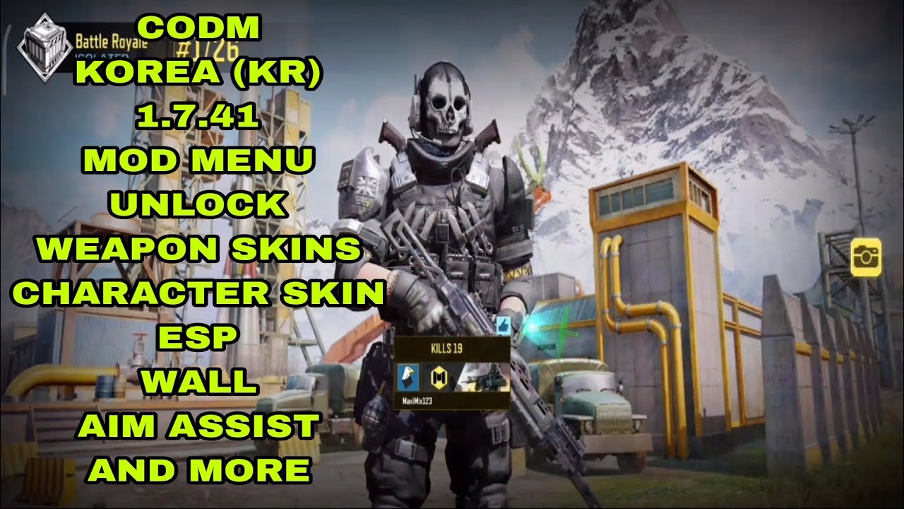 CODM KOREA(KR) v41 MOD MENU | ESP | WALL | AIMBOT | CHARACTER AND ...