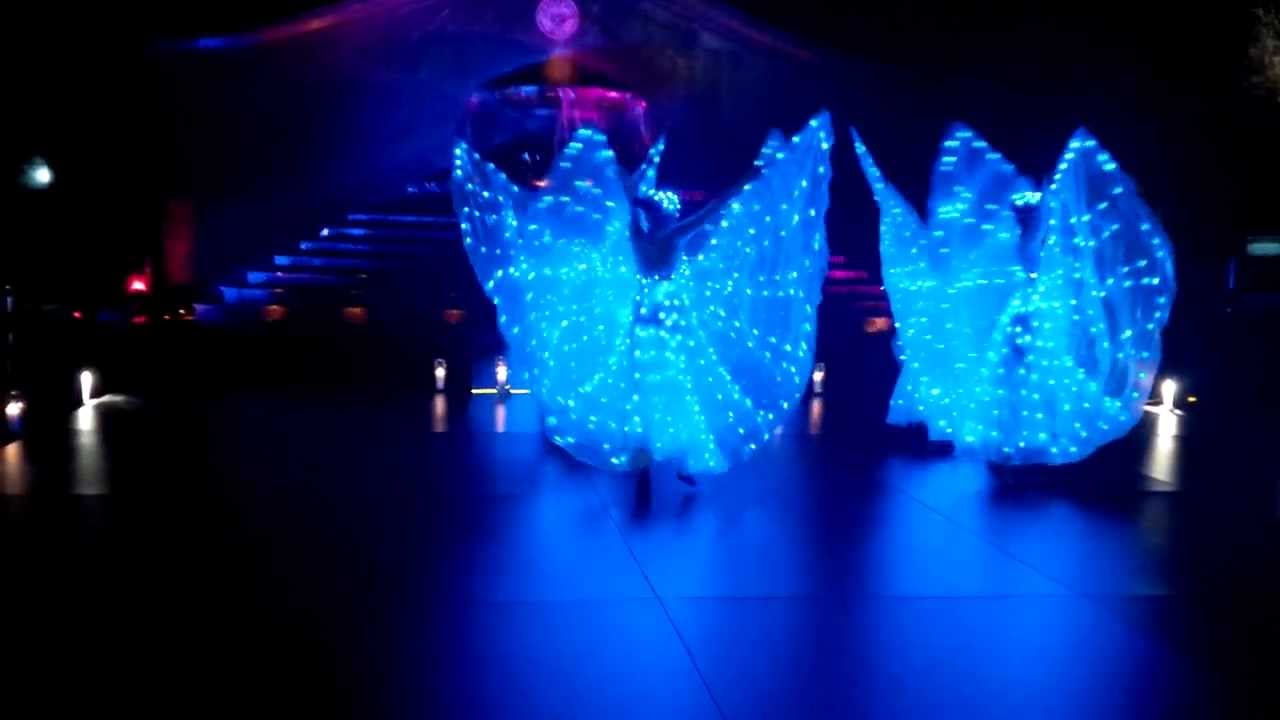 LED Butterfly performance - YouTube