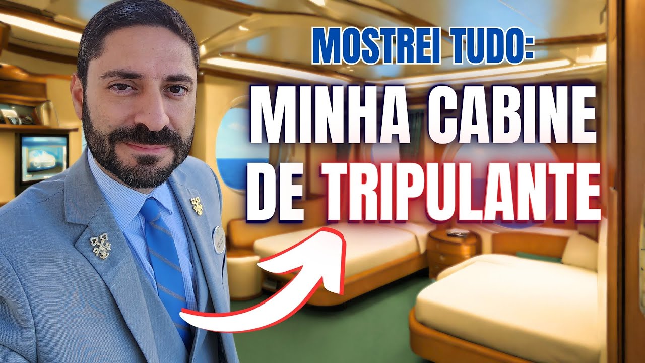 MINHA CABINE DE TRIPULANTE! Veja como é a cabine de um officer tripulante de navio de cruzeiros ...