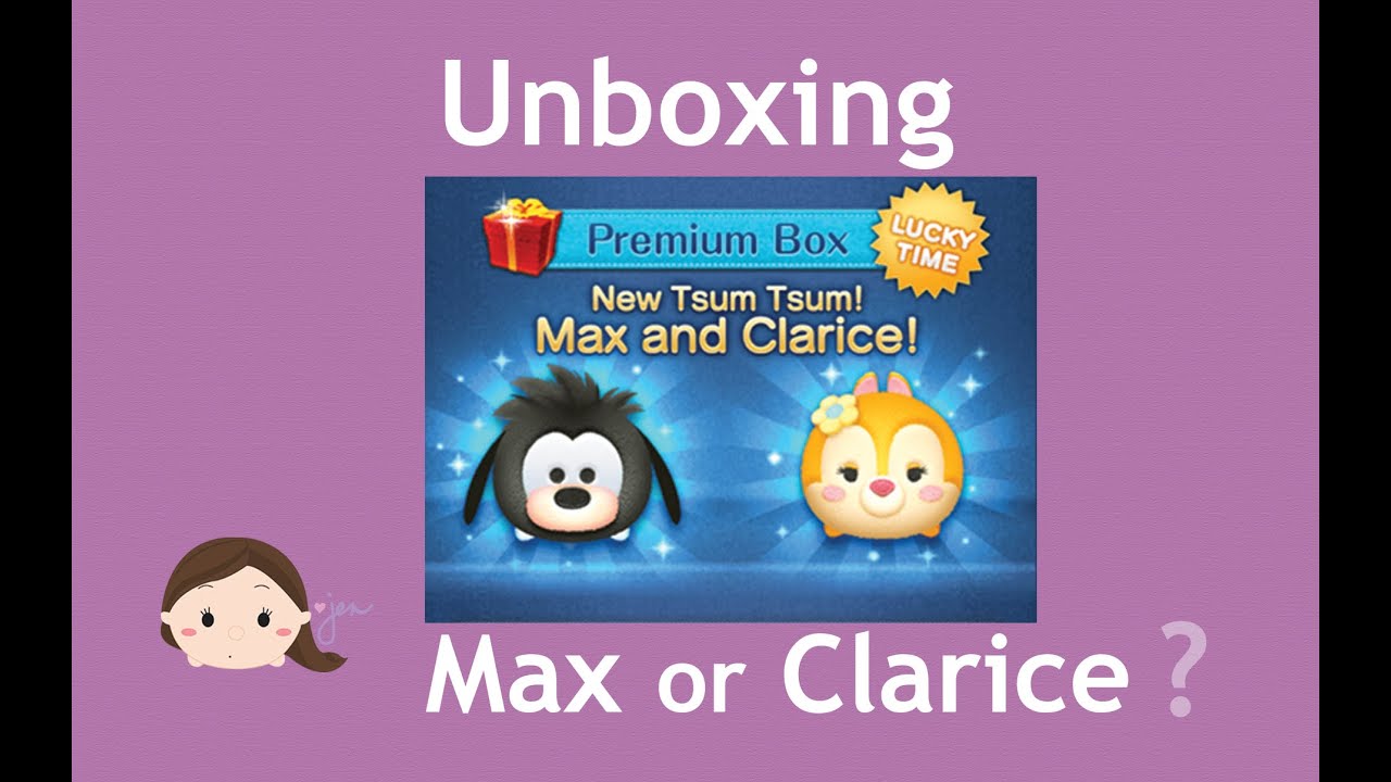Disney Tsum Tsum- Premium Box Unboxing featuring Clarice or Max ツムツム ...