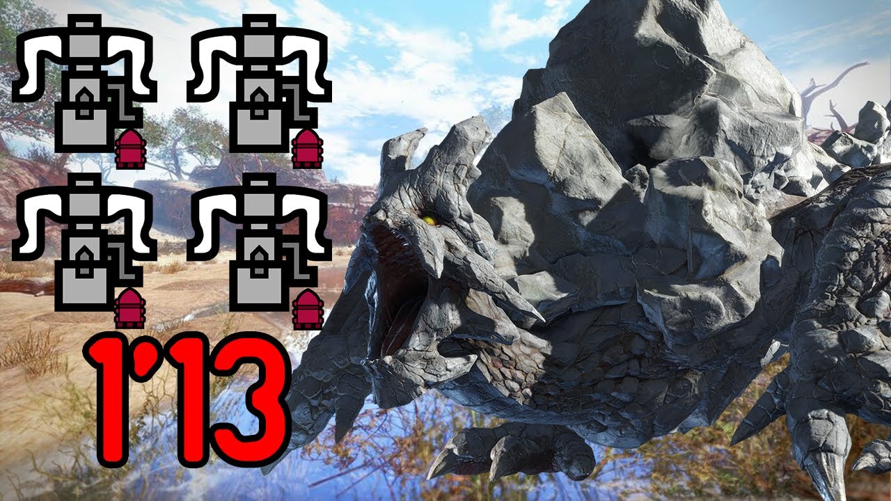 MH Rise - Basarios 4 Players HBG Cluster 1'13 - YouTube