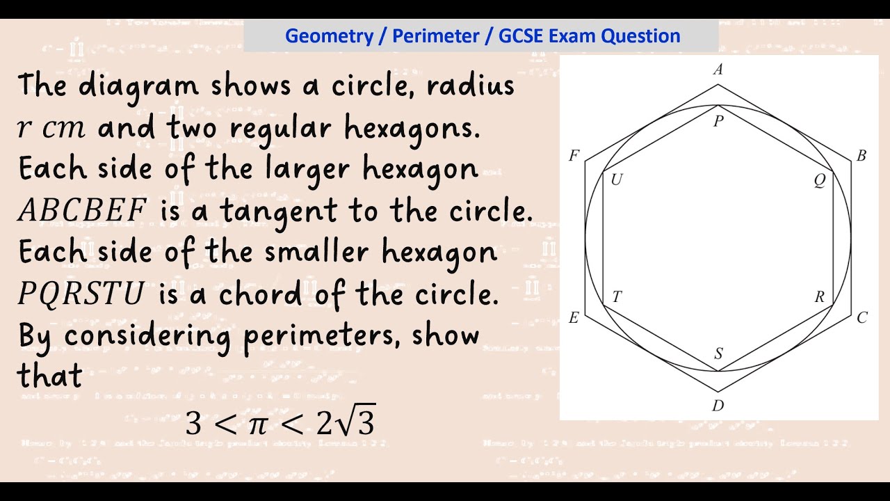 Geometry / Perimeter / GCSE Exam Question - YouTube