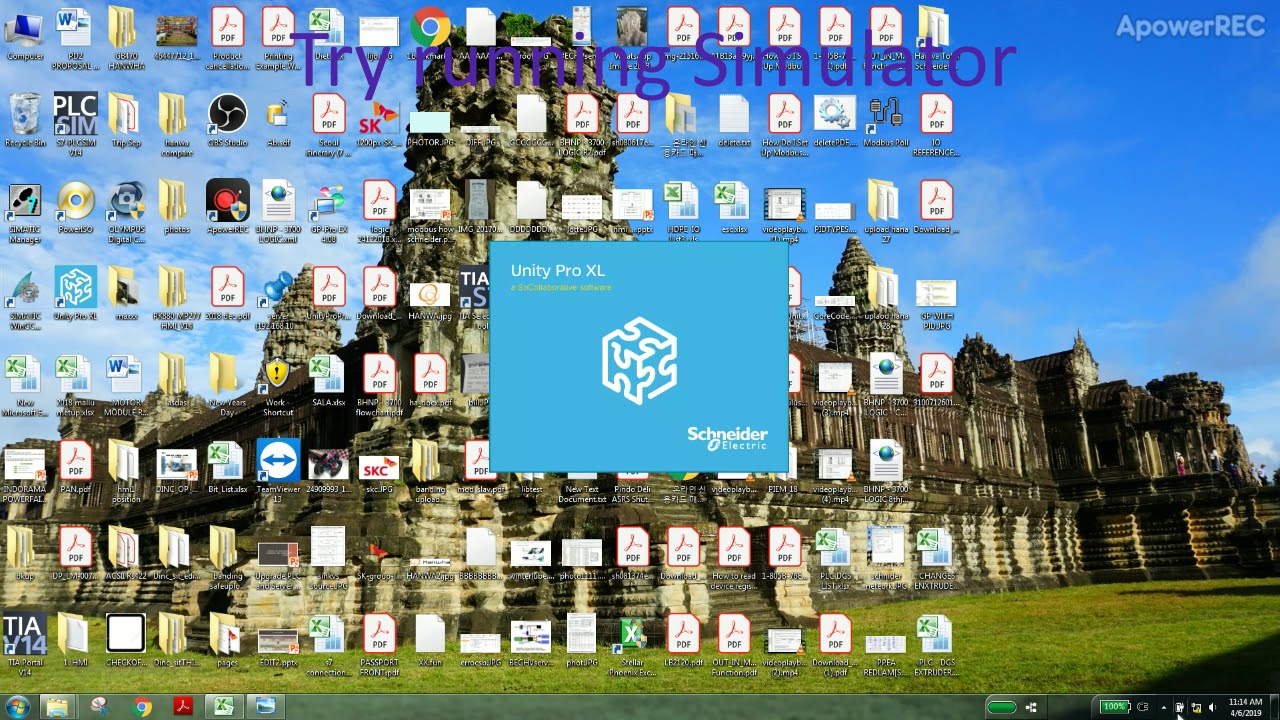Schneider Unity Pro Simulator enable - YouTube