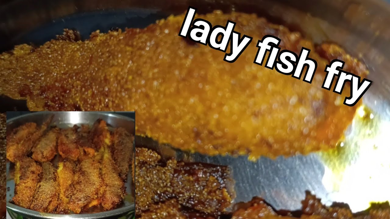 #lady fish fry l how to make lady fish fry l @Shweta's kitchen & vlog ...