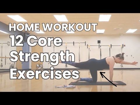 12 Exercises to Strengthen Core | Home Workout