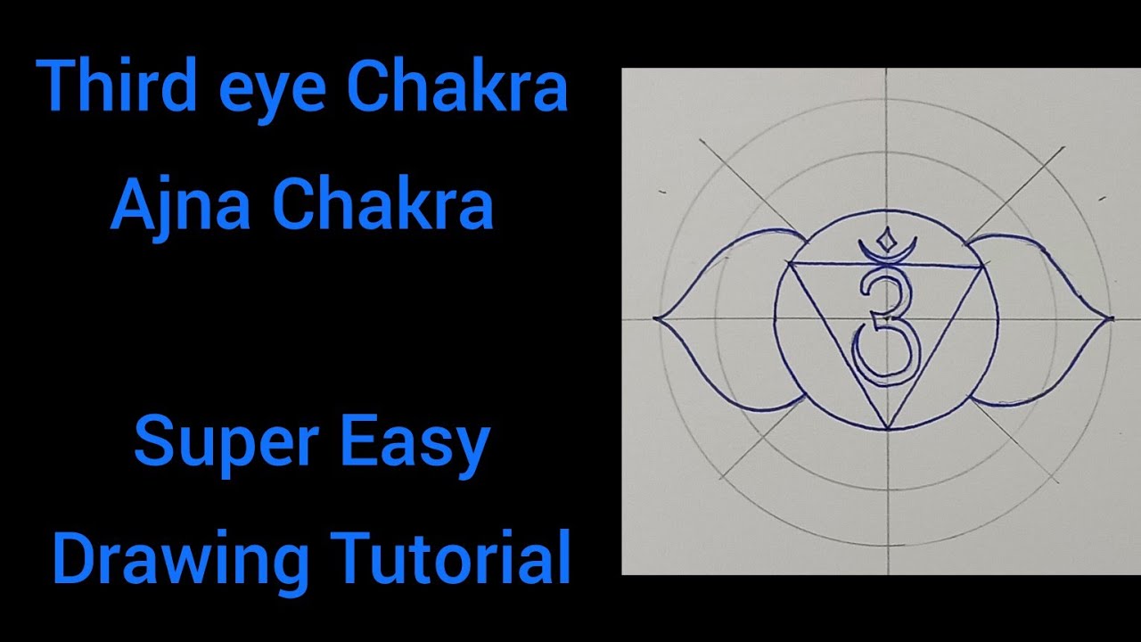 Third Eye Chakra Drawing Tutorial | Super Easy | Ajna Chakra - YouTube