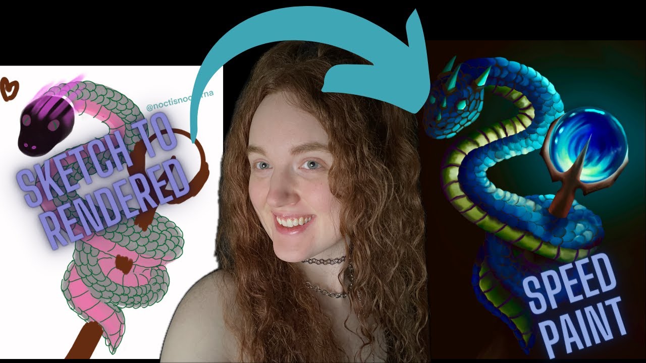 Magical Creature Speed Paint - YouTube